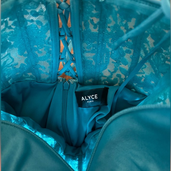 Alyce Paris | Dresses | Strapless Sparkle Lace Homecoming Dress | Poshmark